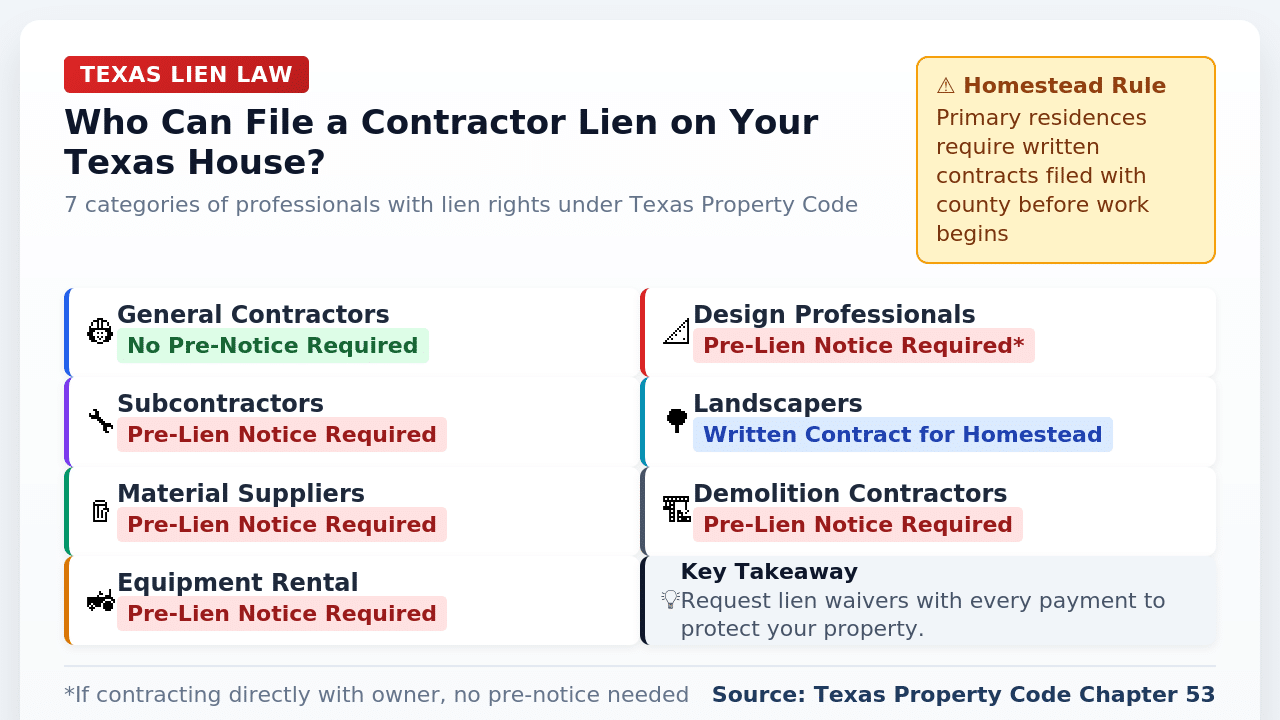 Can a contractor put a lien on my house?