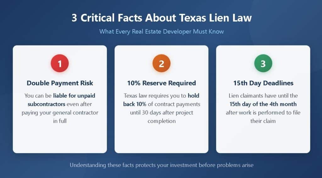 How Lien Law in Texas Impacts Real Estate Developers